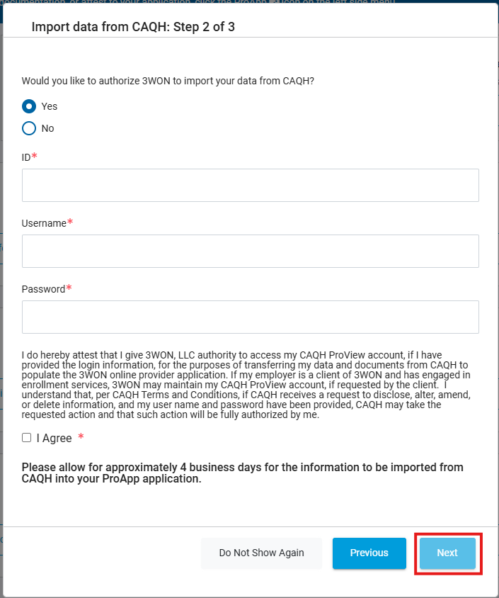 First Time User ProApp Instructions – 3WON
